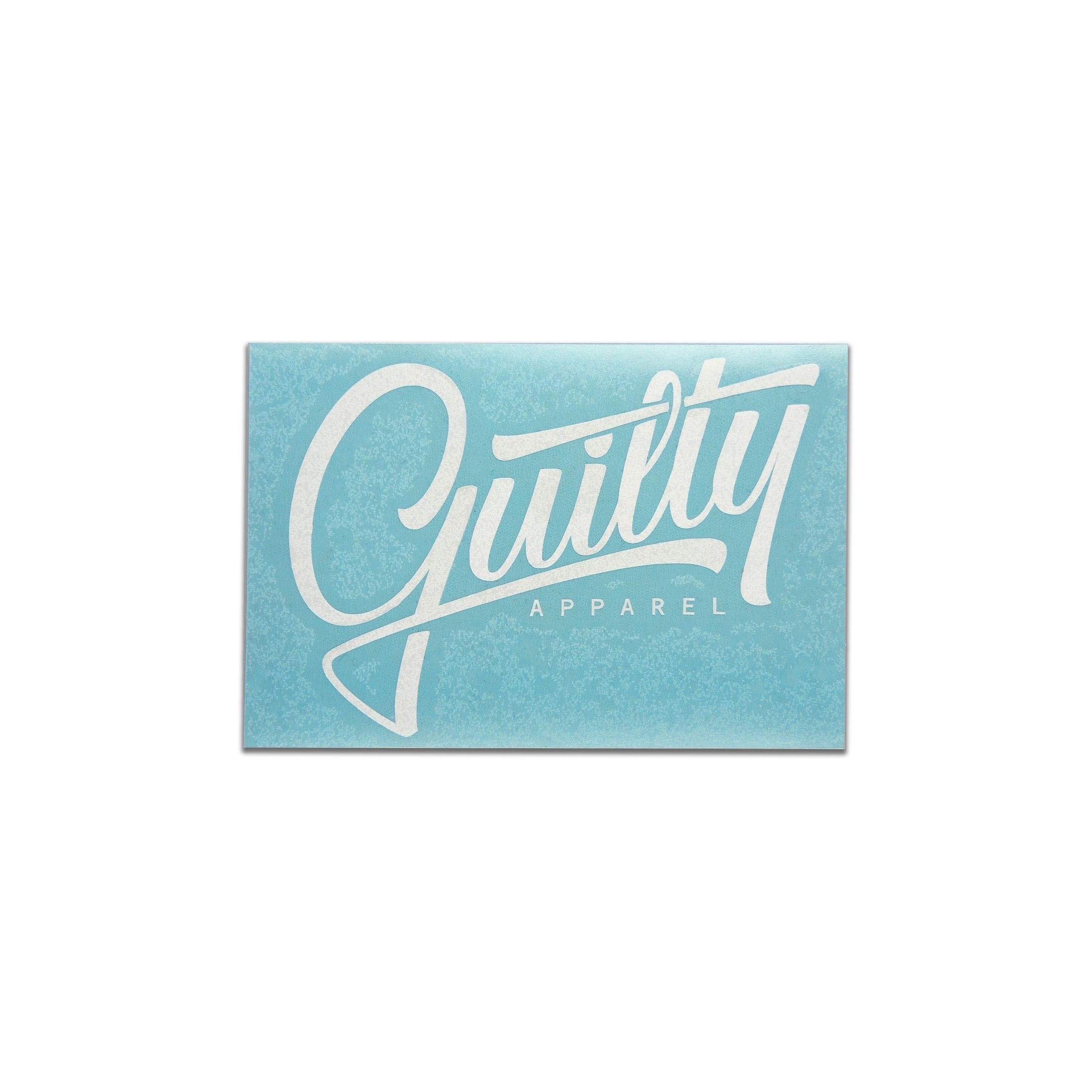 A4 Guilty Apparel Sticker
